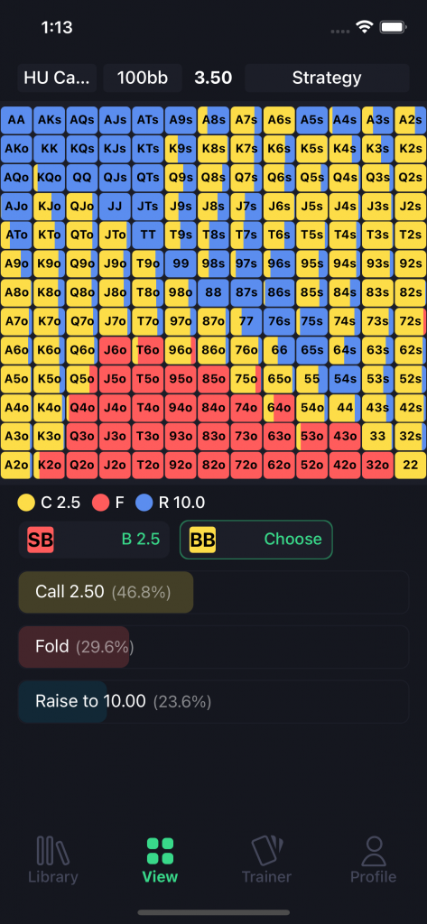 GTOBase - GTO Poker Strategy Viewer, Trainer and HH Analyzer