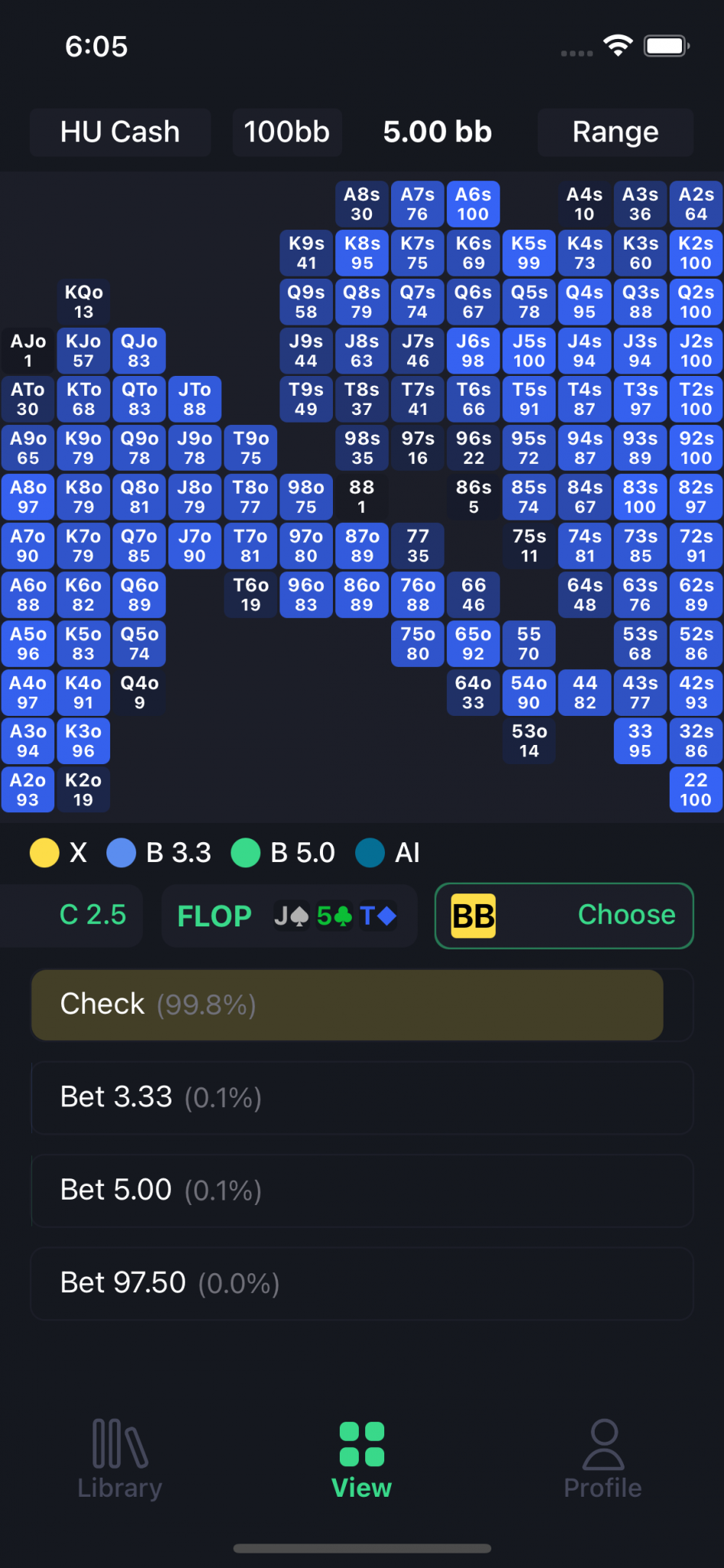 GTOBase - GTO Poker Strategy Viewer, Trainer and HH Analyzer