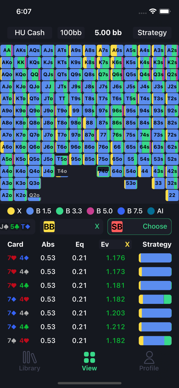 GTOBase - GTO Poker Strategy Viewer, Trainer and HH Analyzer